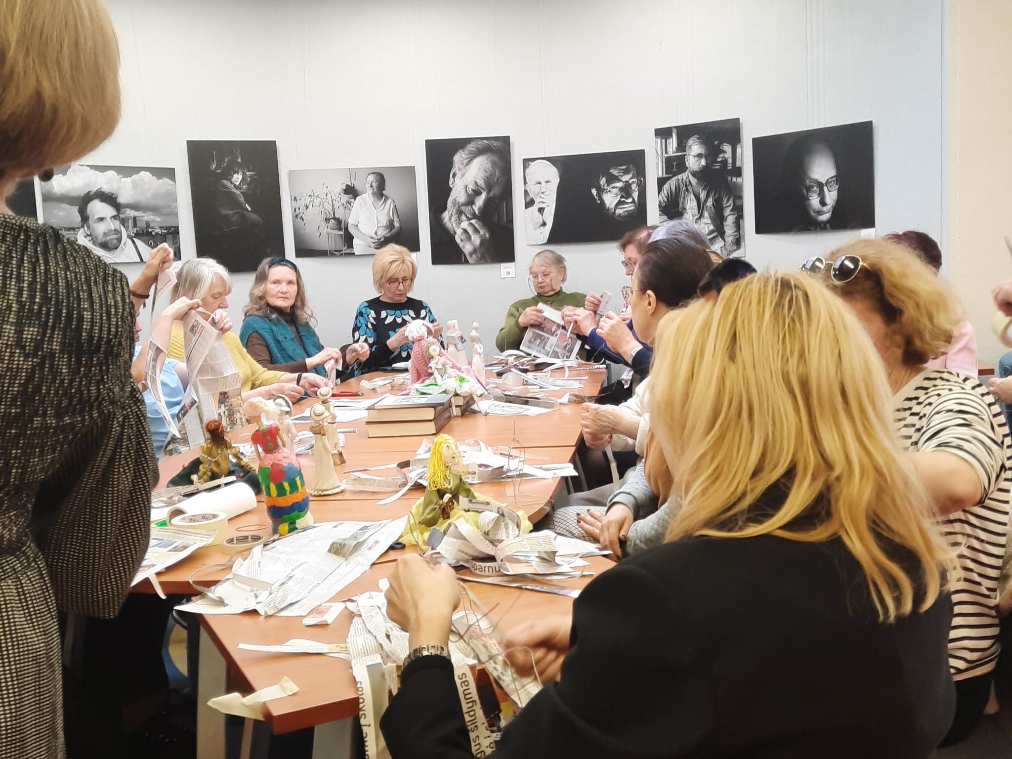 Handmade dolls in the library from Panevezys Elena Mezginaite Public ...